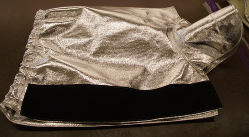 Aluminized Carbon Kevlar® Legging Spats with Elastic Top 24" - Silver ...