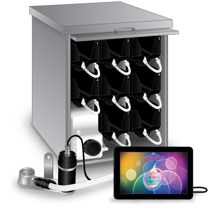 Eight-flavor blended deluxe Flavor Burst® soft-serve system - Frozen ...
