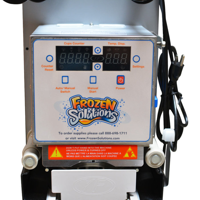 Frozen Solutions Cup Sealer Machine Bundle - Perfect for sealing ice ...
