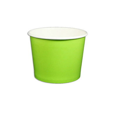 12oz Ice Cream/Froyo Cups 102mm 1000ct Green - Frozen Solutions