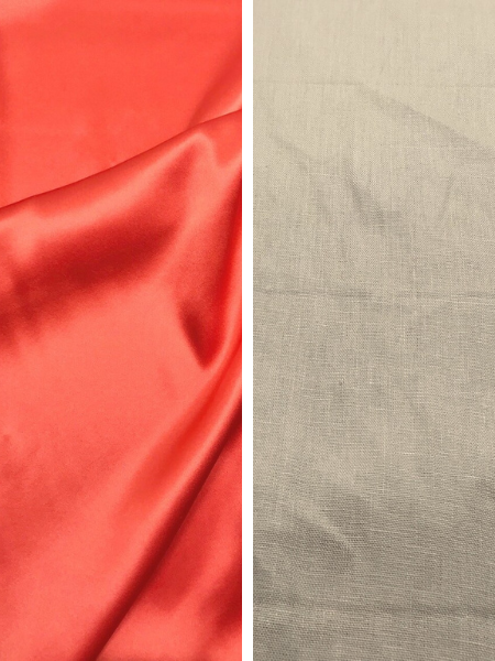 Persimmon Stretch Silk Charmeuse - Sew Much Fabric