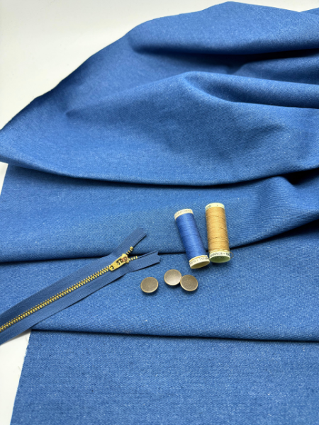 Pacific Blue 12oz Denim - Sew Much Fabric