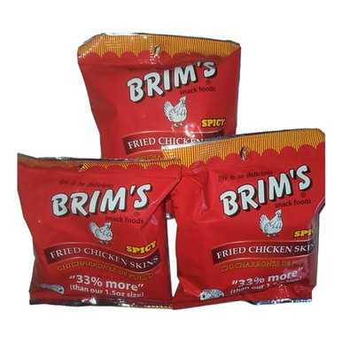 Brim's Spicy Fried Chicken Skins (3 pack)| stewartsnacks