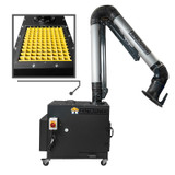 Portable Fume Extractor With Built-In Downdraft Table