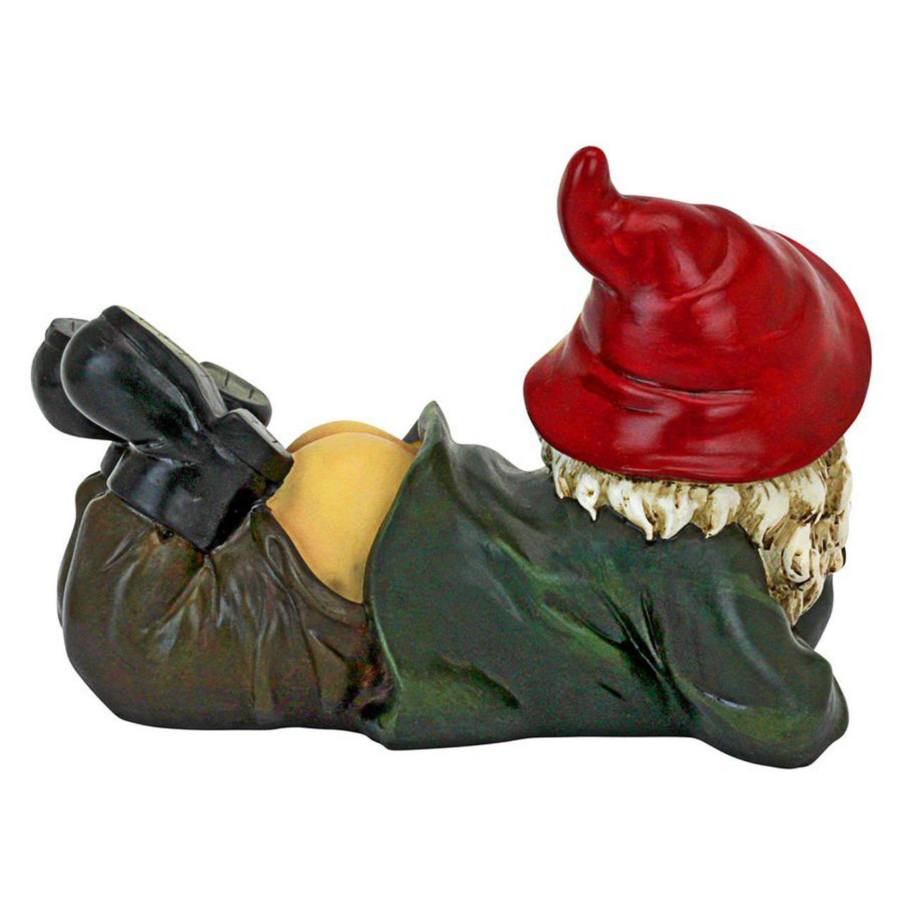 9.5" Mooning Naughty Gnome Outdoor Garden Statue | Pool Central