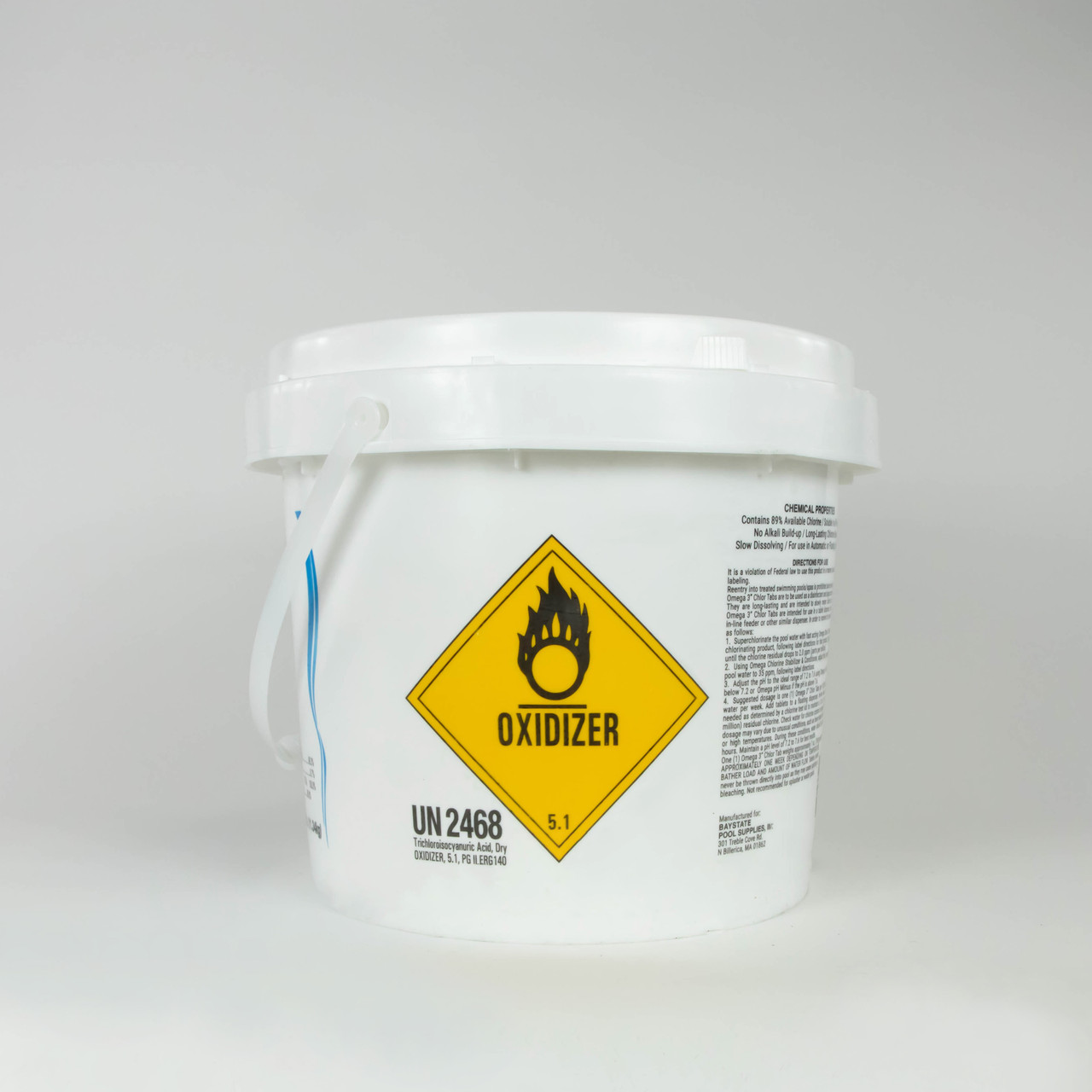 3" Omega Trichlor Tabs for Swimming Pools - 25 Lbs. | Pool Central