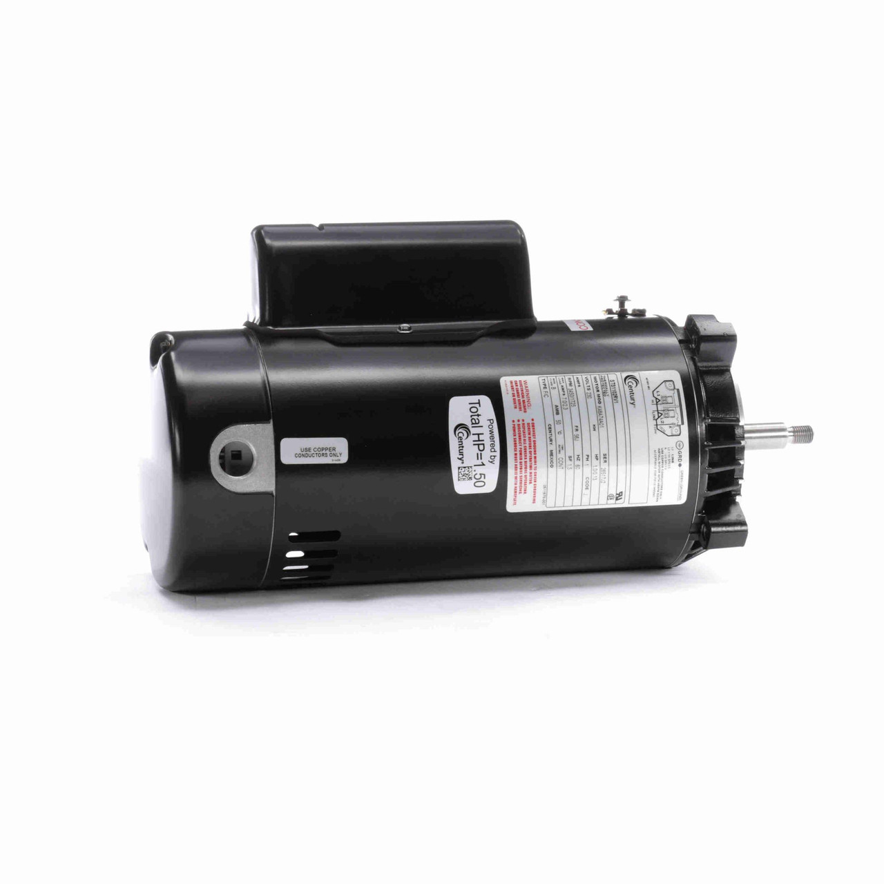 0.5 HP Two Speed C Face Shaft Pool Pump Motor, 1.30 SF | Pool Central