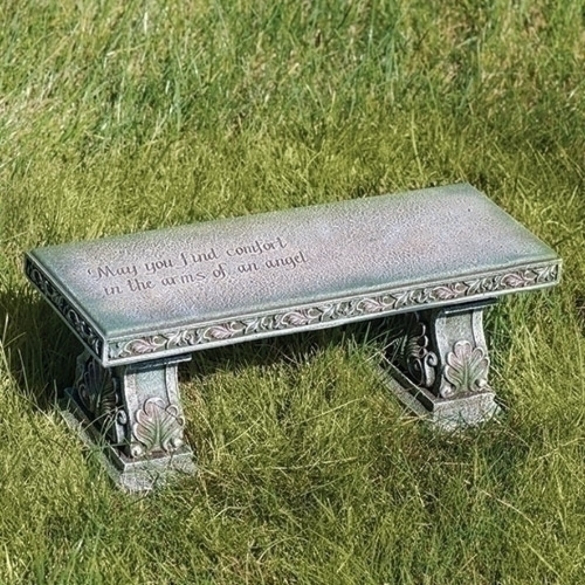 Religious Verse Memorial Garden Bench 15.25" | Pool Central