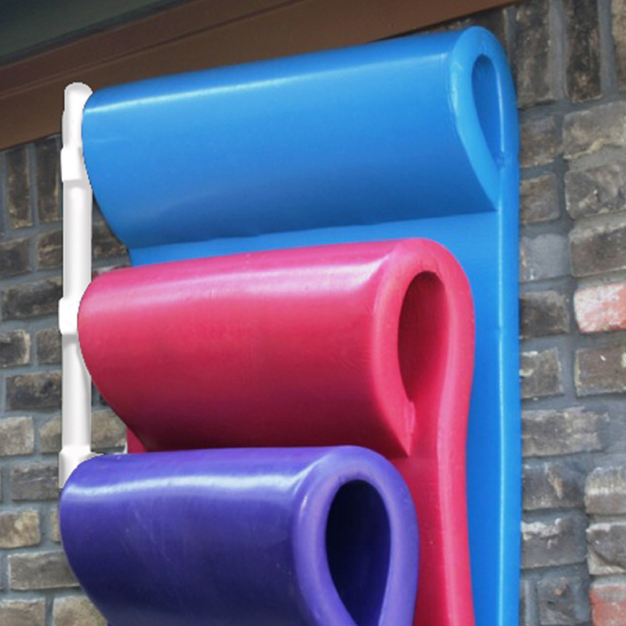 28" White Float Storage 3 Rack Model Hanging Float Rack | Pool Central