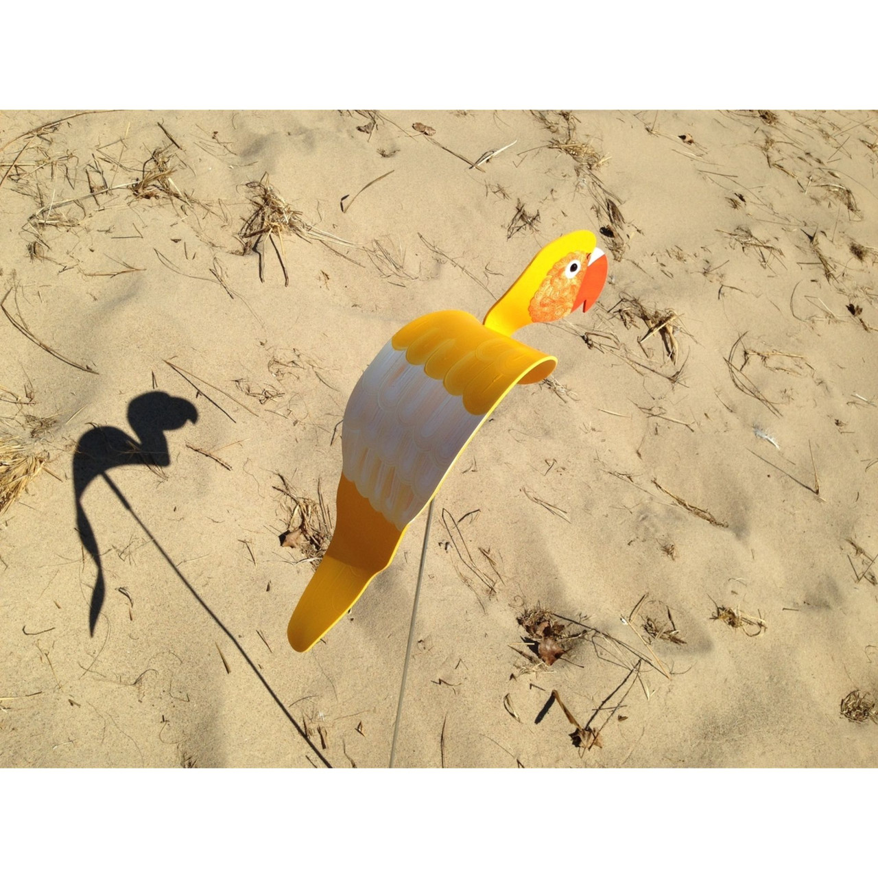 22" Gold Parrot Garden Stake | Pool Central