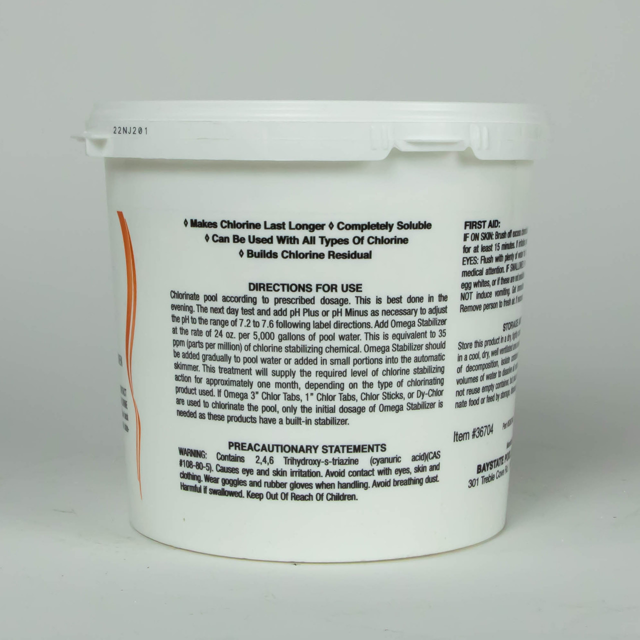 4 Lb - Omega Chlorine Stabilizer & Pre-Conditioner for Swimming Pools ...
