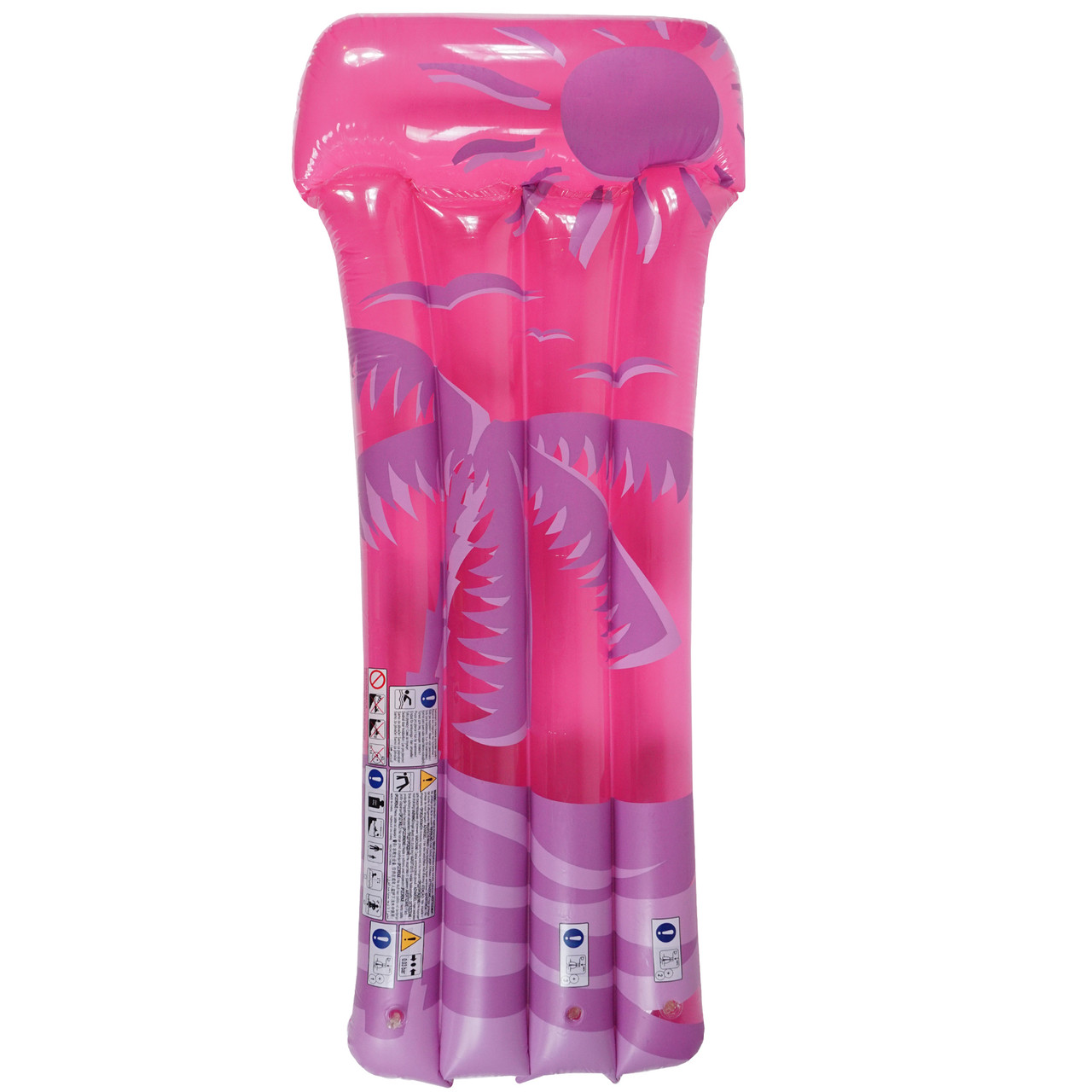 75" Pink & Purple Tropical Inflatable Pool Float | Pool Central