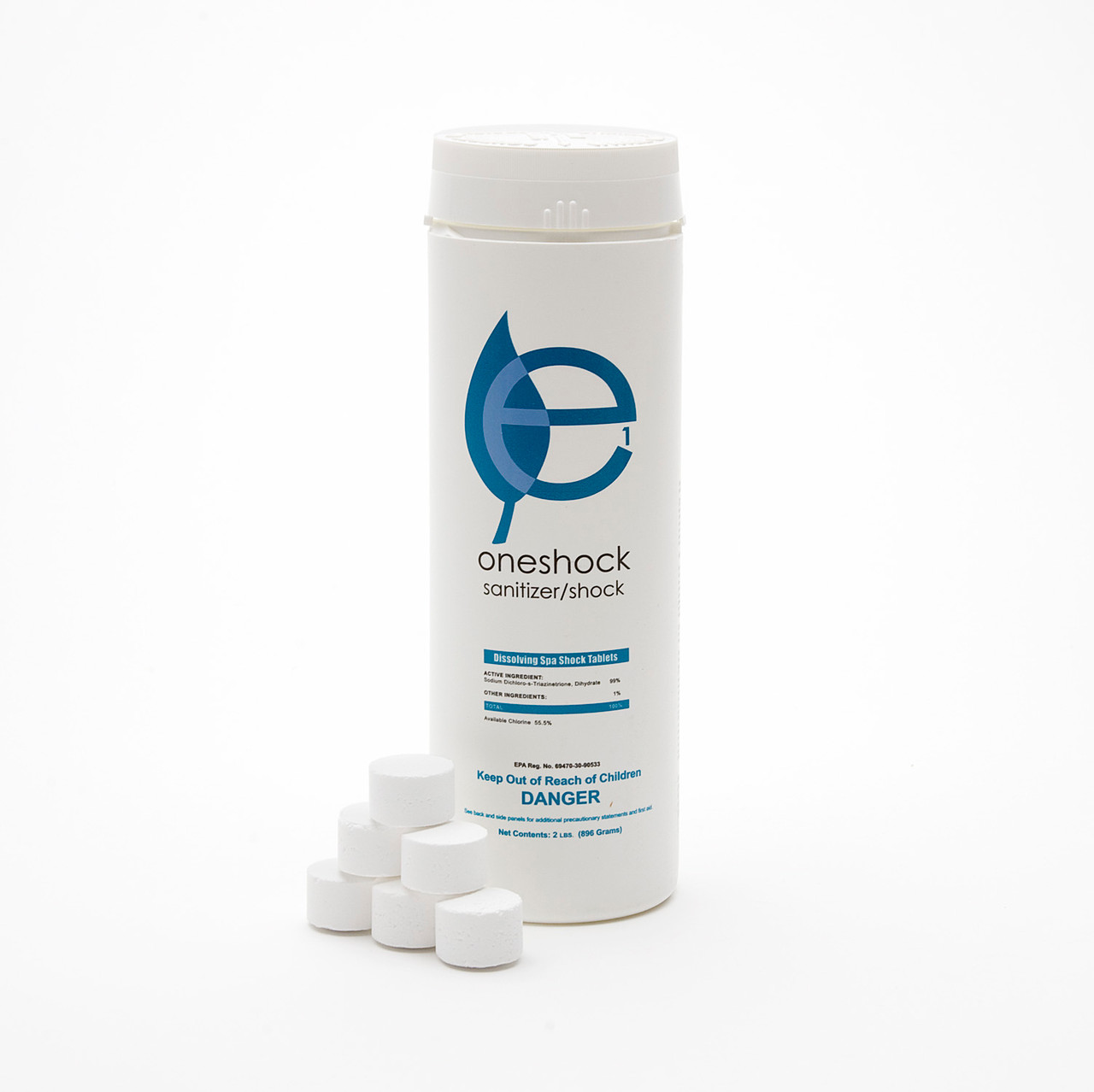 Eco Friendly One Shock Sanitzer Tablets for Pools & Spas 2 lb. | Pool ...