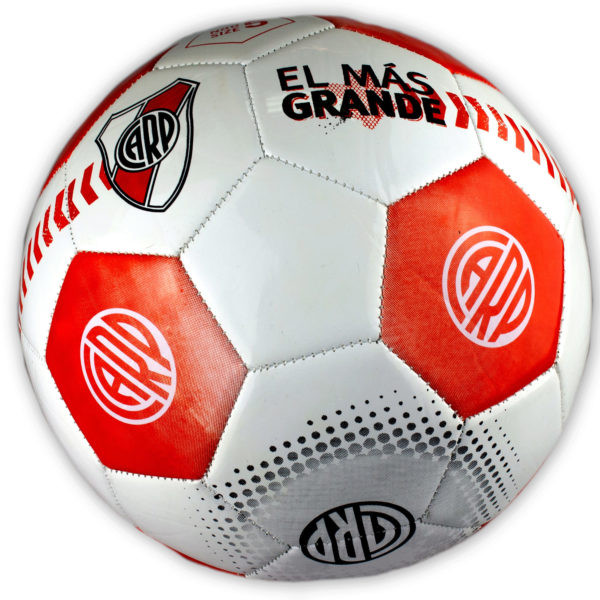 Pack of 2 Red & White Argentina River Plate Soccer Ball 8.5" | Pool Central