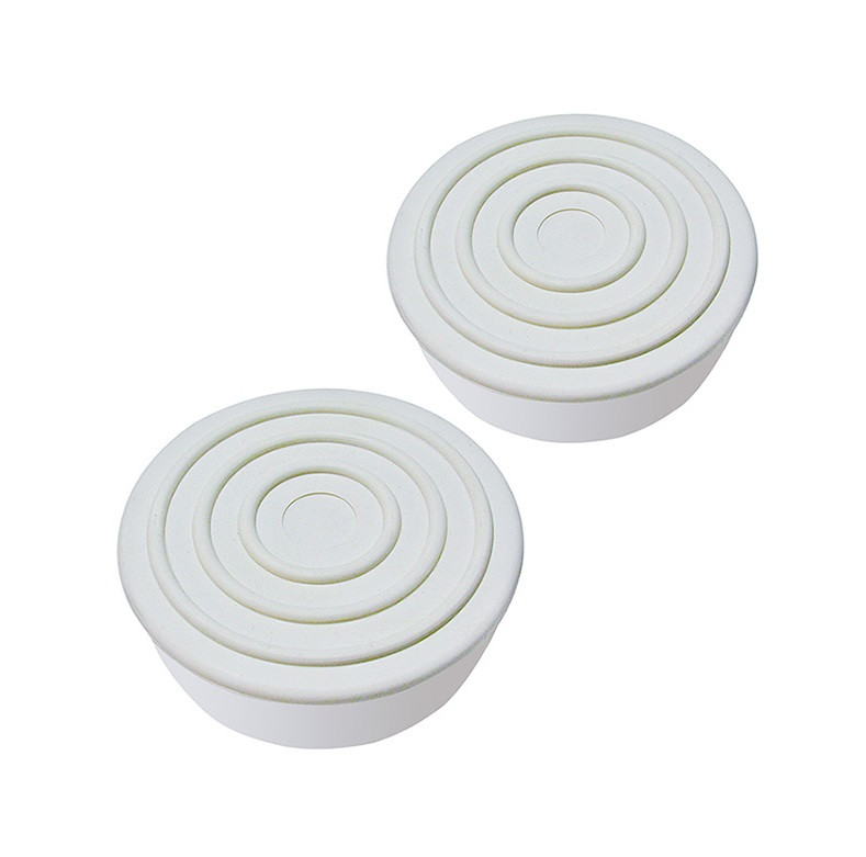 Set of 2 White Swimming Pool Ladder Bumper Caps 2.75" | Pool Central