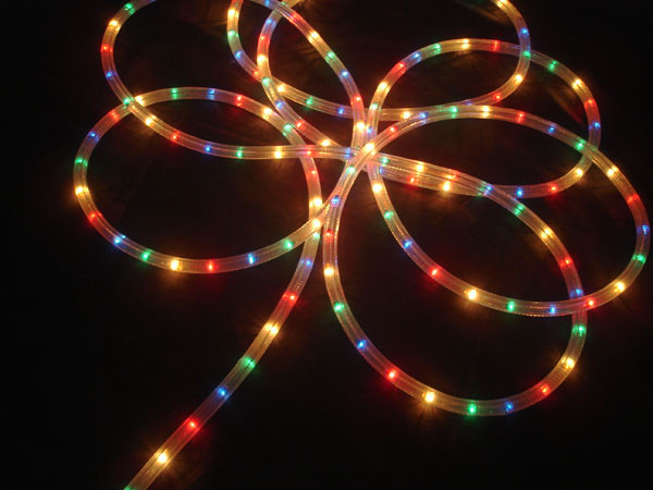 18' Multi-Color Indoor/Outdoor Christmas Rope Light Decoration | Pool ...