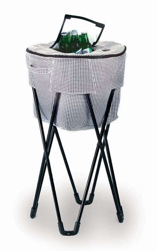 Portable Fold-Up Standing Cooler For Picnics & Tailgating - 72 Cans ...