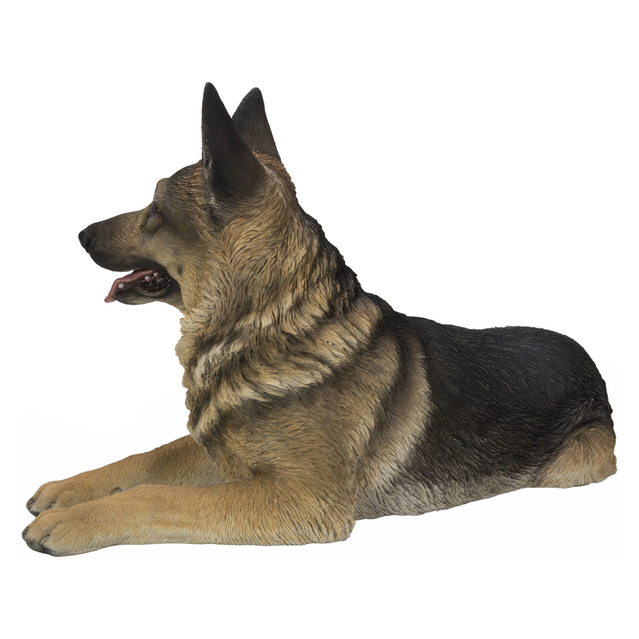 30" Lying German Shepherd Outdoor Garden Statue | Pool Central