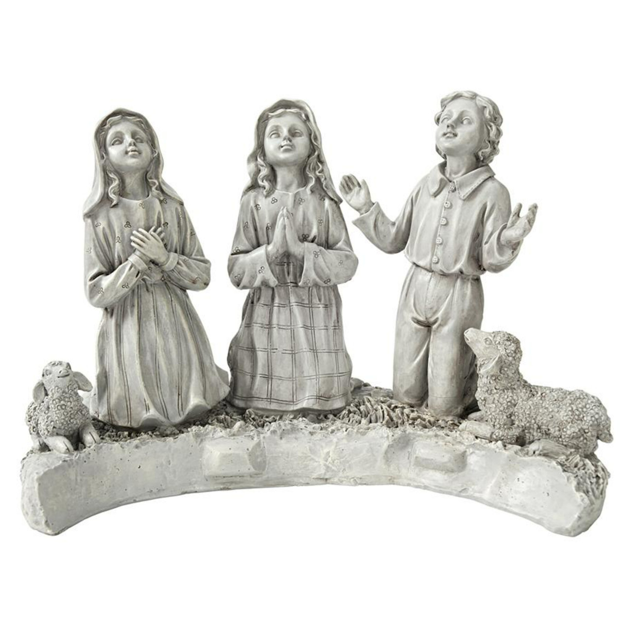 Our Lady of Fatima Outdoor Garden Statue - 32" - White & Gray | Pool ...