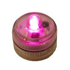 Pack of 10 Remote Control LED Lighted Pink Waterproof Tea Lights | Pool ...