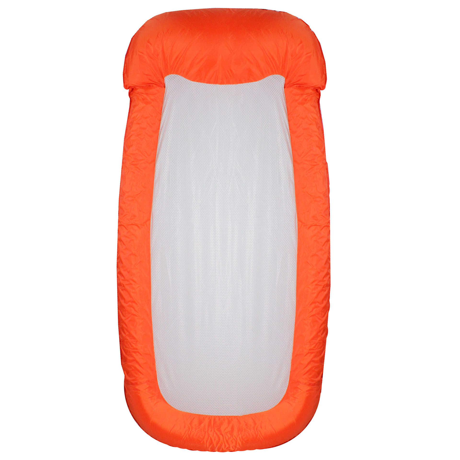 Inflatable Classic Orange & White Swimming Pool Lounge Float, 72.5-Inch ...