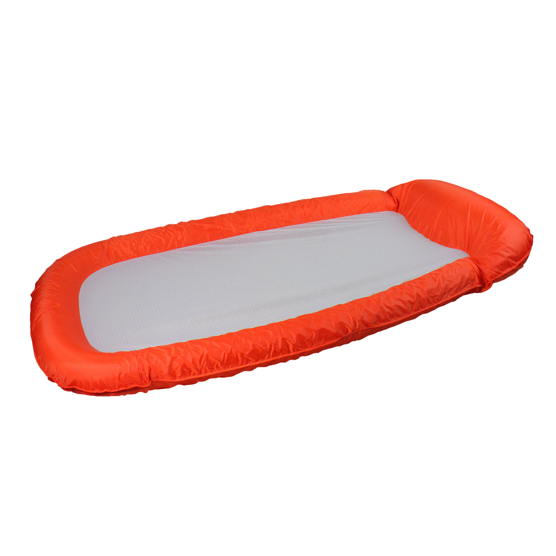 Inflatable Classic Orange & White Swimming Pool Lounge Float, 72.5-Inch ...