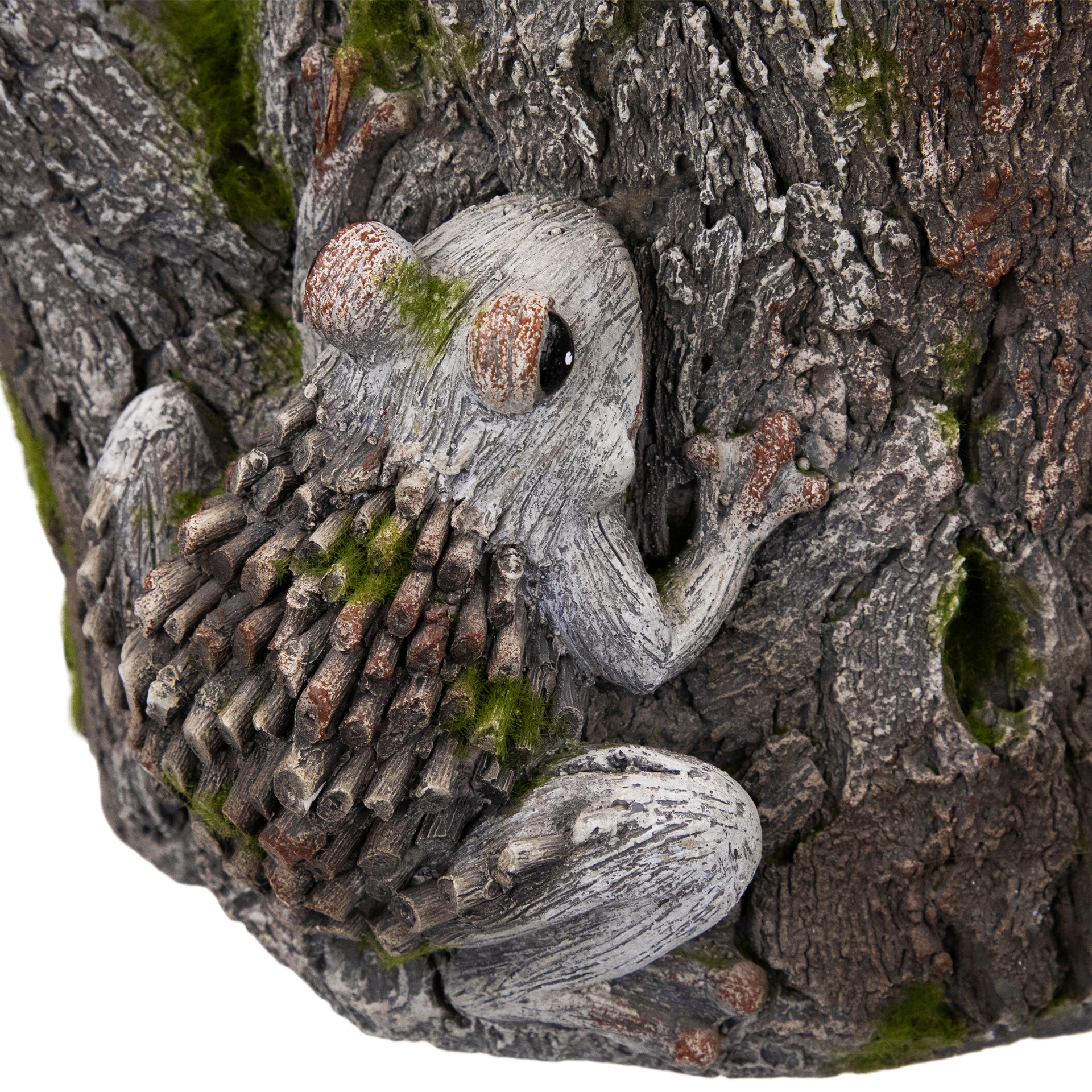 Frogs on Tree Stump Outdoor Garden Planter - 9" | Pool Central