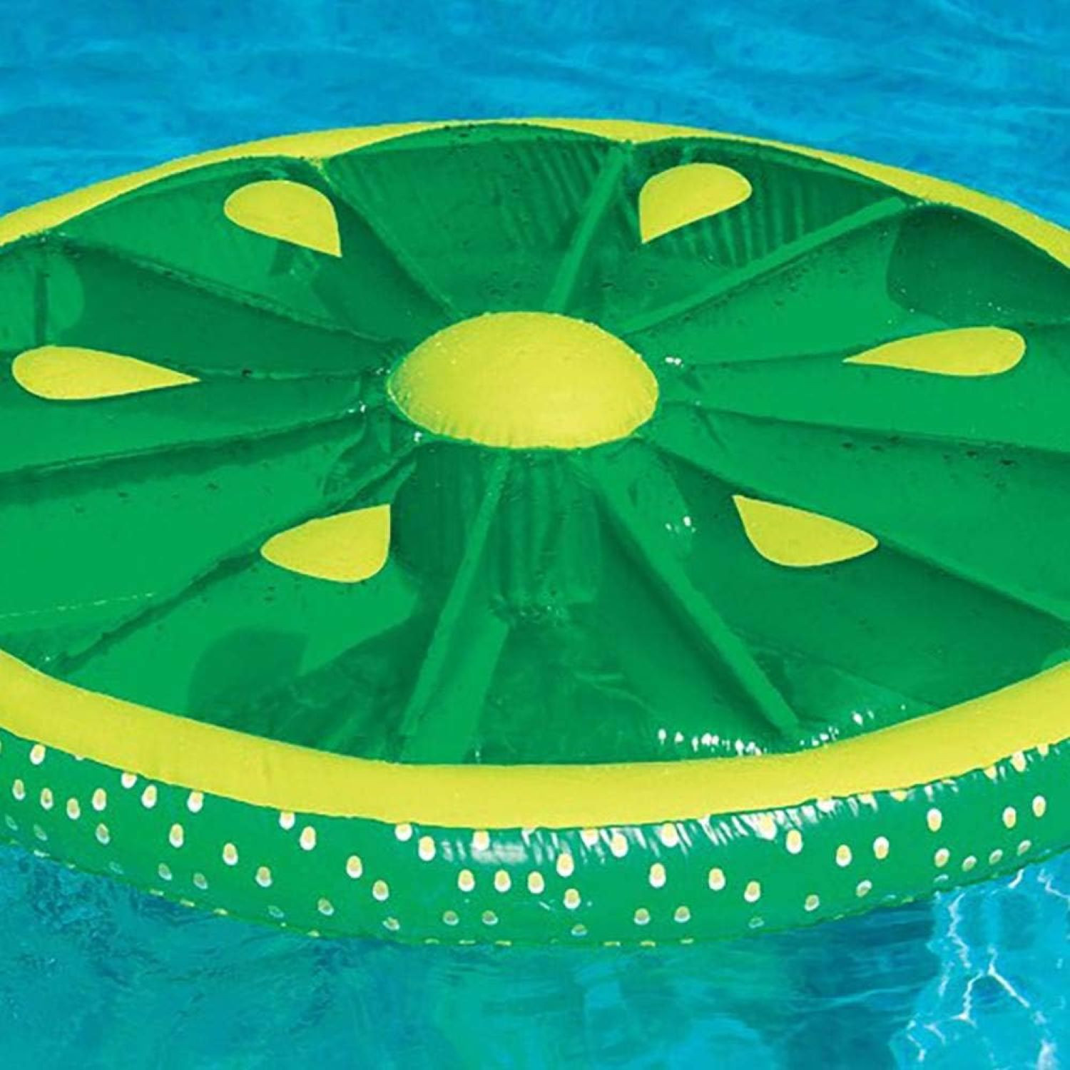 Inflatable Fruit Slice Swimming Pool Lounger Raft - 60" - Lime | Pool ...