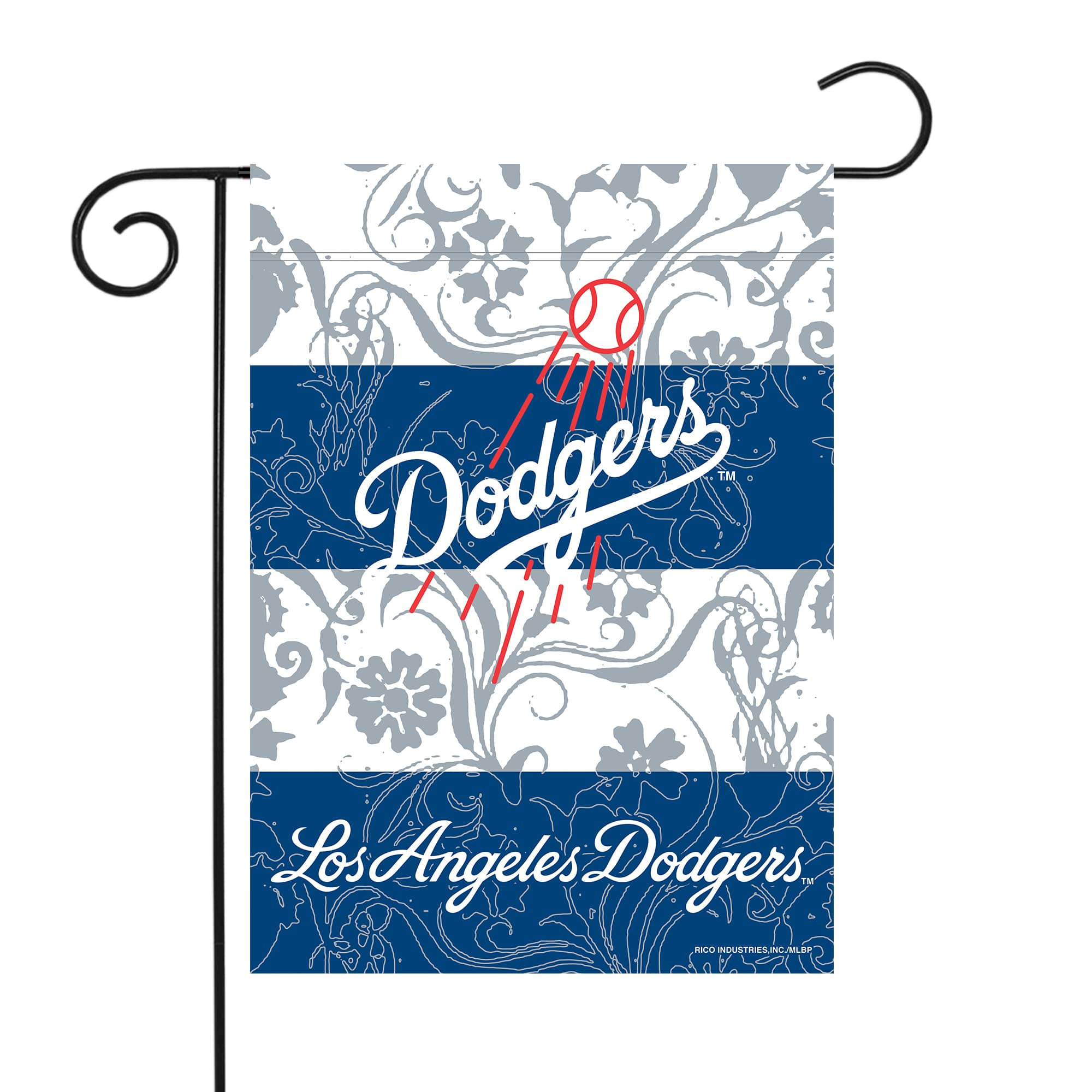 18" x 13" Blue & Gray MLB Los Angeles Dodgers Outdoor Garden Flag ...