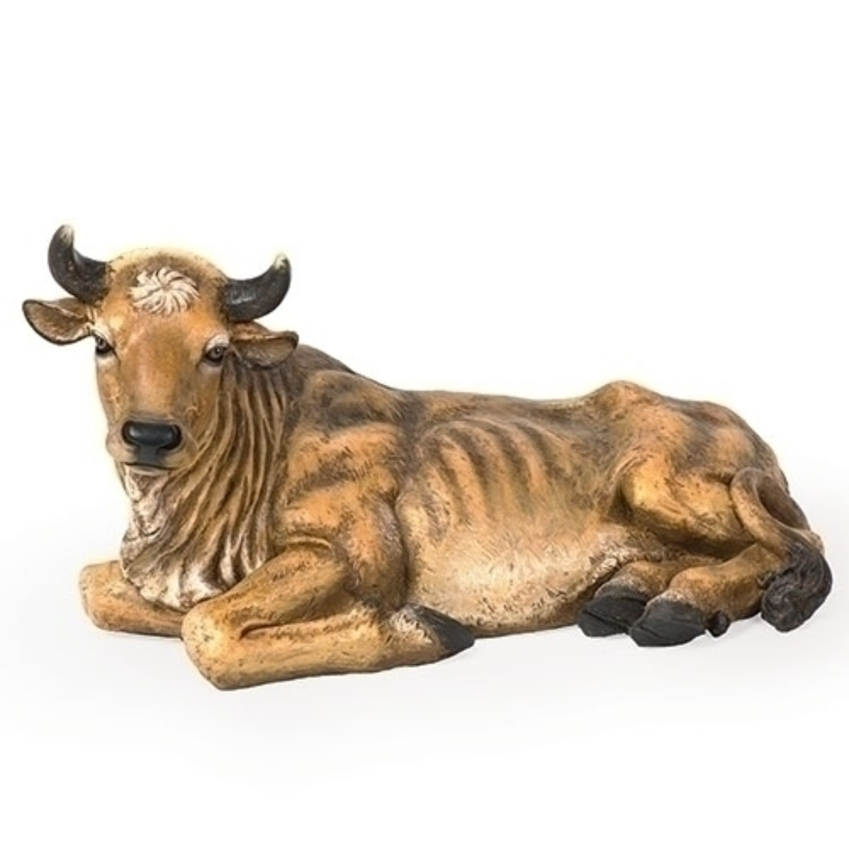 27" Seated Ox Nativity Christmas Outdoor Garden Statue | Pool Central