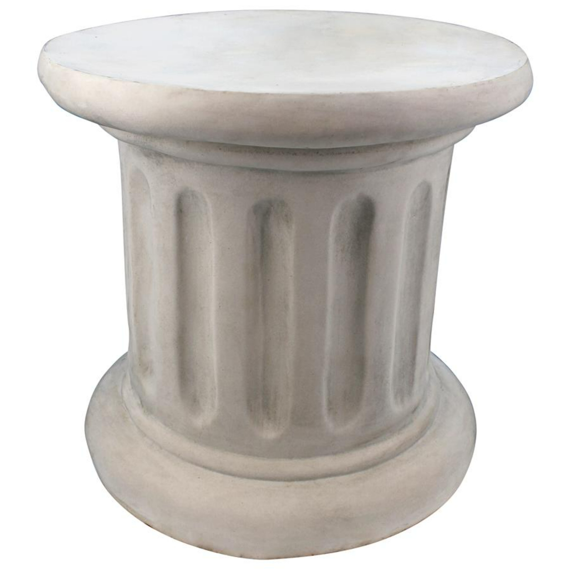 Roman Doric Column Fluted Architectural Wide Plinth Outdoor Garden ...
