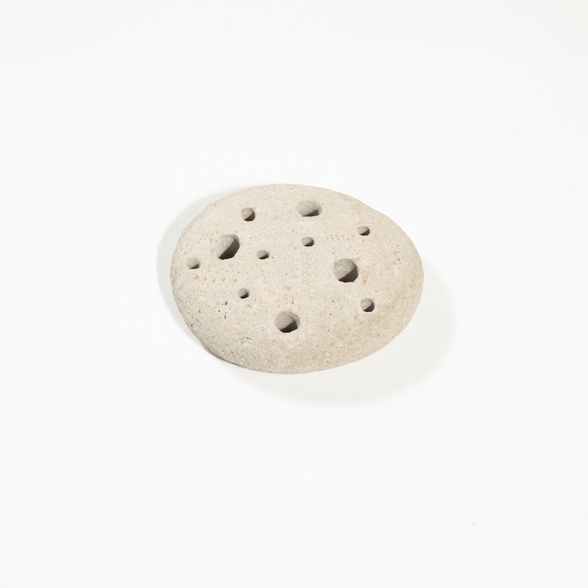 Oval Taper Candle Holder with Holes - 10" - Brown | Pool Central