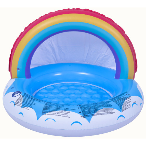 37" Inflatable Rainbow Canopy Baby Swimming Pool | Pool Central