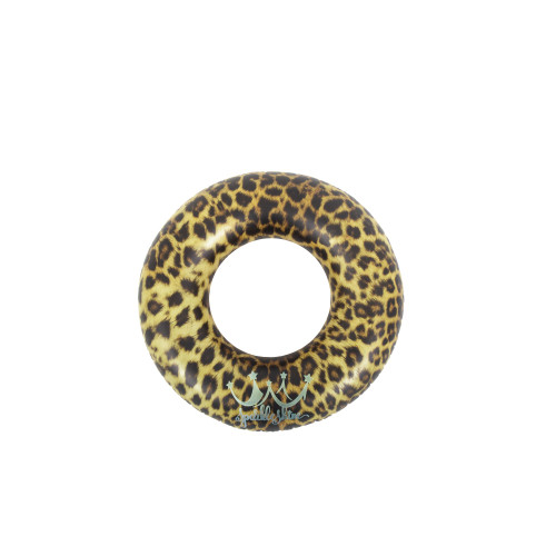 35" Inflatable Leopard Print Swimming Pool Inner Tube | Pool Central