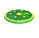 61.5" Inflatable Green & Yellow Lime Fruit Slice Swimming Pool Lounger ...