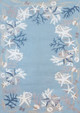 5' x 7' Blue & White Coral Reef Indoor/Outdoor Accent Rug | Pool Central