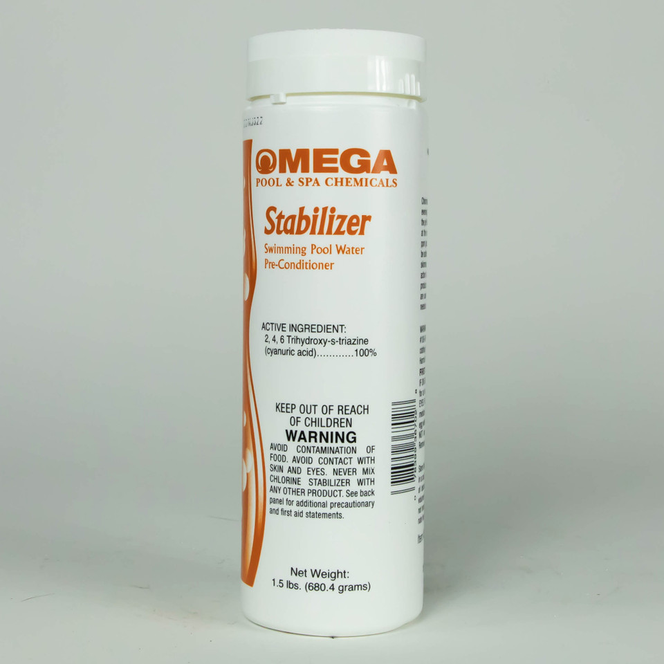 1.5 Lb - Omega Chlorine Stabilizer & Pre-Conditioner for Swimming Pools ...