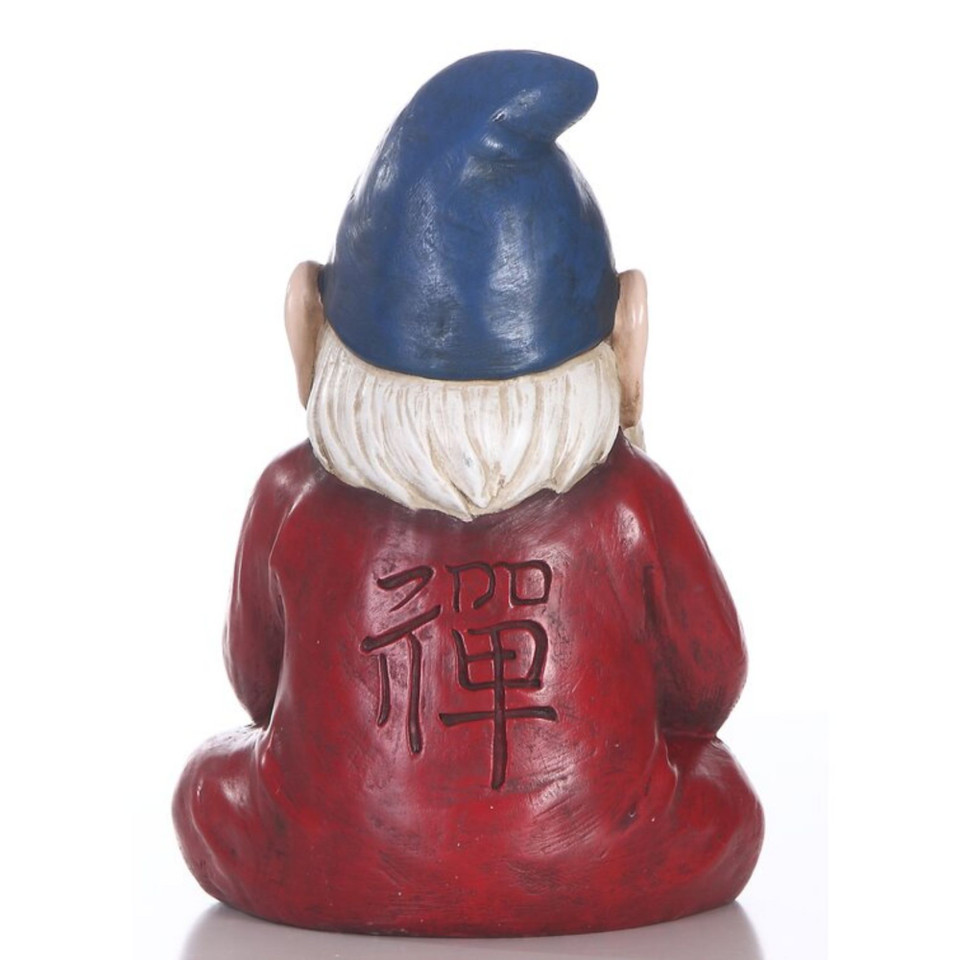 10" Zen Gnome Outdoor Garden Statue | Pool Central