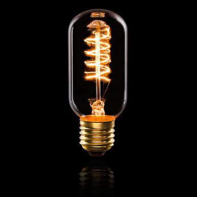 Cleveland Vintage Lighting Swirl E26 Base Edison Light Bulb - 40 Watts ...