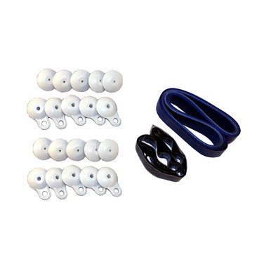 264" Blue & White Vinyl Strap Kit | Pool Central