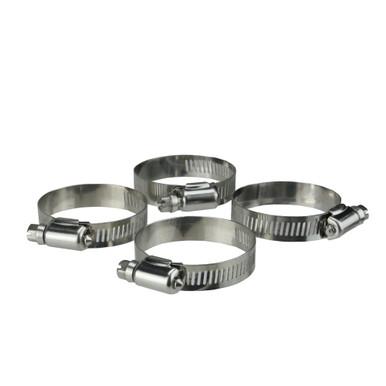2.75" Stainless Steel Adjustable Swimming Pool Hose Clamps - Set of 4 ...
