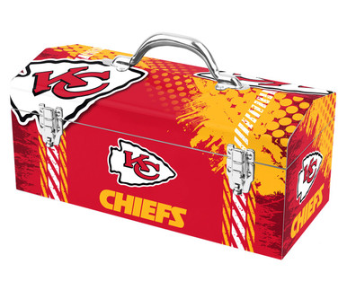 16.25" NFL Kansas City Chiefs Steel Tool Box | Pool Central