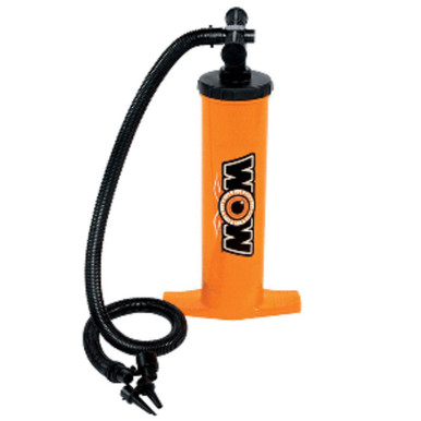 17" Orange & Black Double Action Hand Pump | Pool Central