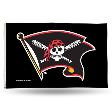 3' x 5' Black & Red MLB Pittsburgh Pirates Large Banner Flag | Pool Central