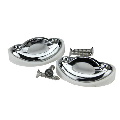 3" Swimming Pool Wall Anchors with Rubber Pad - Set of 2 | Pool Central