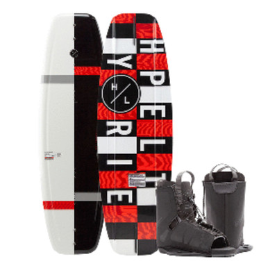 4.75' Black, Red, & White Hyperlite Motive Wakeboard 140cm With ...