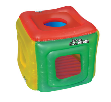 58" Multi-Color Floating Water Cube Habitat Outdoor Playhouse | Pool ...