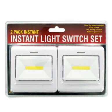 Pack of 2 White Instant LED Magnetic Switch 2-Piece Light Set 3.5 ...