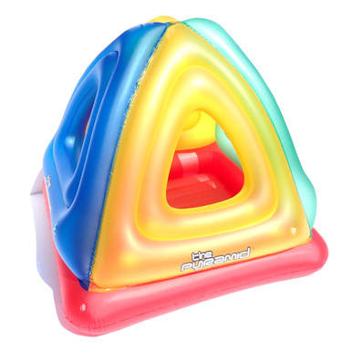 52" Inflatable Blue & Red Pyramid Habitat Raft for Swimming Pool | Pool ...