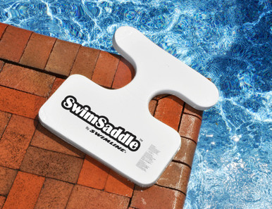 21" White Sofskin Floating Swim Saddle Swimming Pool Accessory | Pool ...